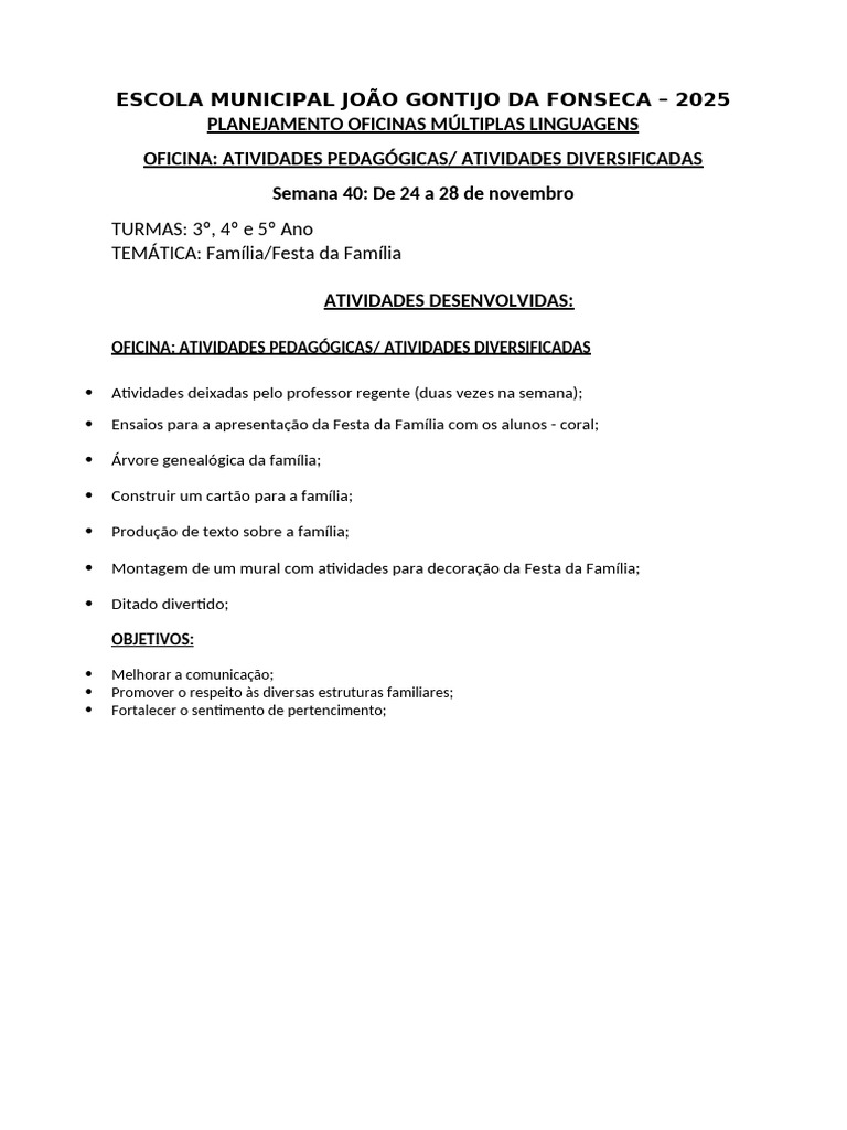 Marciana - Pedagógico Sem. 40 | PDF