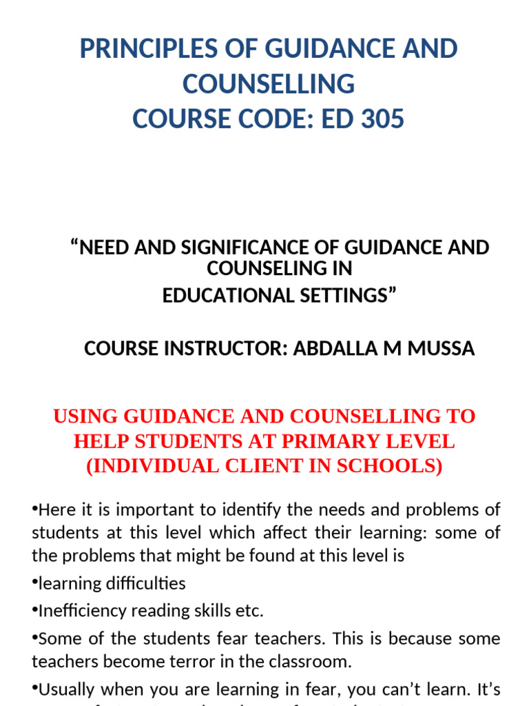 Counseling in Educational Setting | PDF | Adolescence | School Counselor