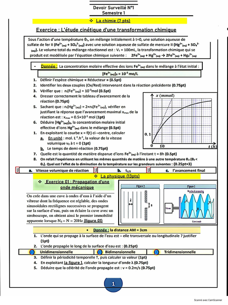Devoir À La Maison 2bac SVT Biof MK | PDF