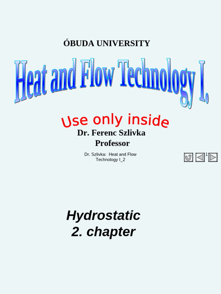 Heat and Flow Technology I - 2 | PDF | Pressure | Force
