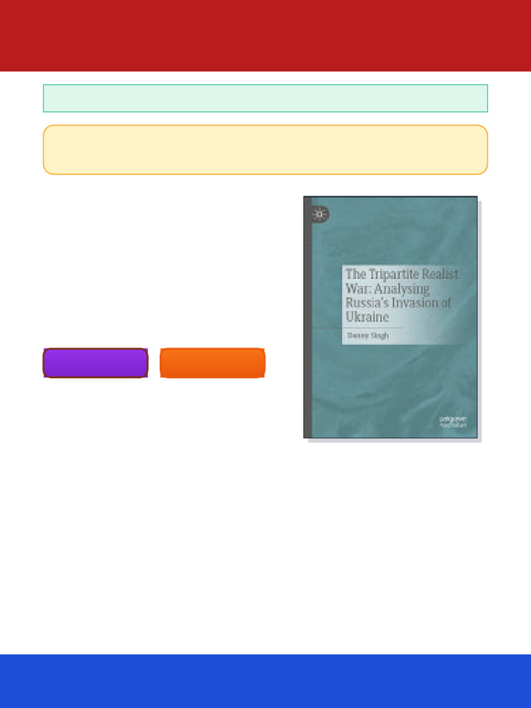 The Tripartite Realist War: Analysing Russia’s Invasion of Ukraine ...