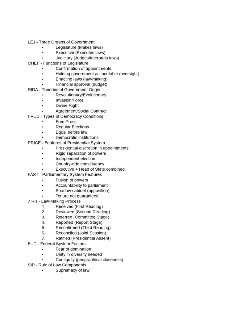Overview of Government Structures and Functions | PDF