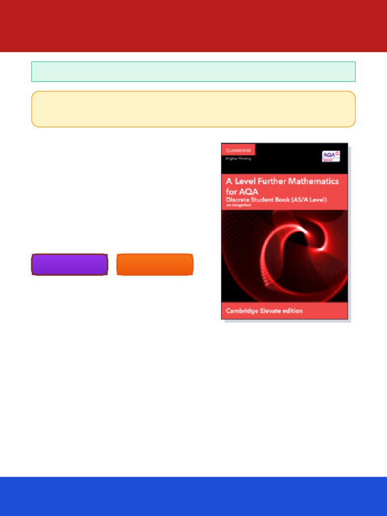 A Level Further Mathematics For AQA Discrete Student Book AS A Level ...