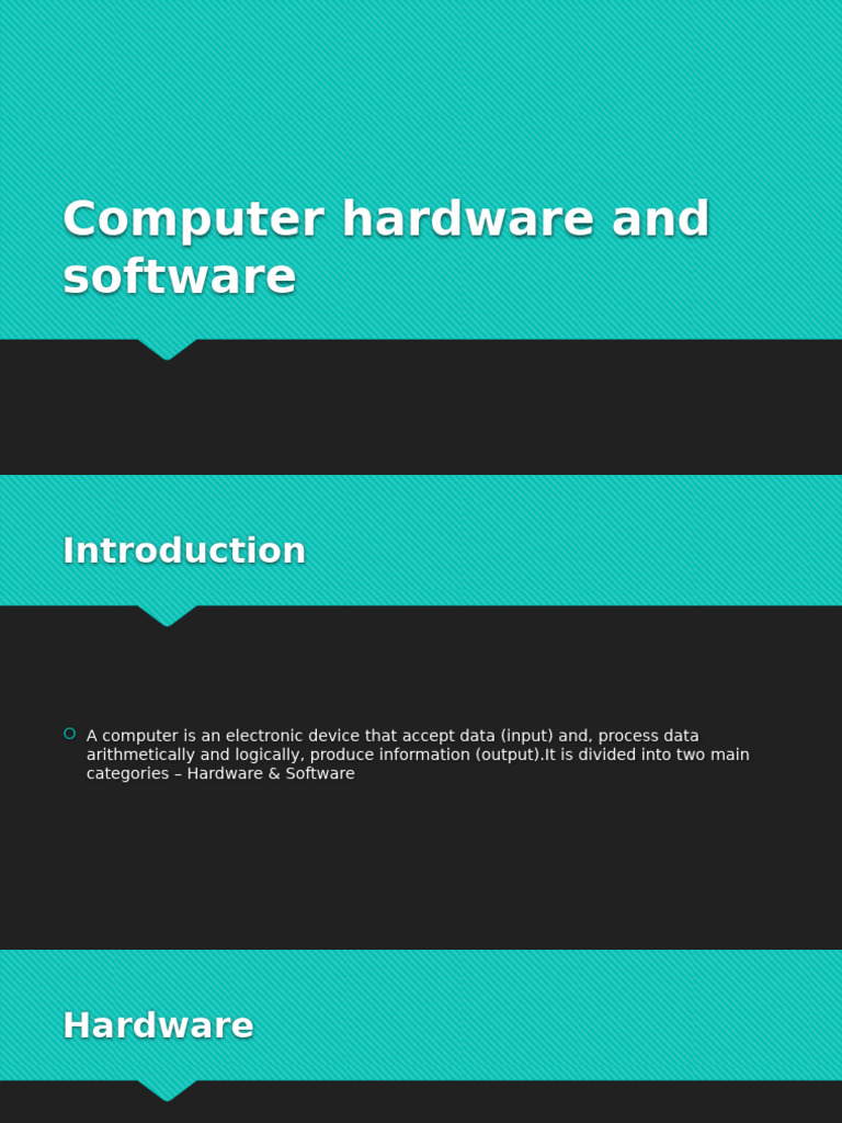 Hardware and Software | PDF | Computer Hardware | Operating System