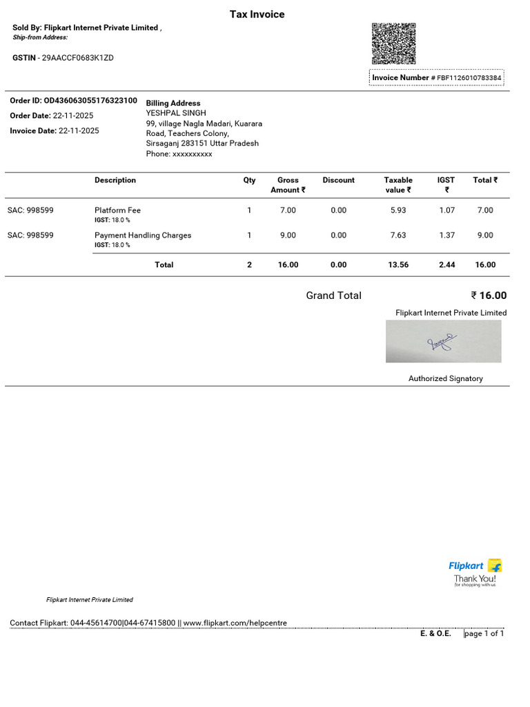 OD436063055176323100-1 | PDF | Invoice | Taxes