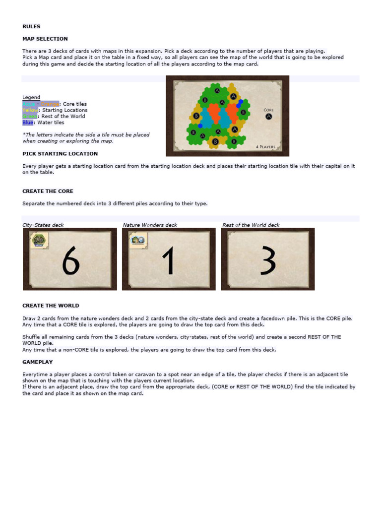 Exploration Expansion Rules | PDF