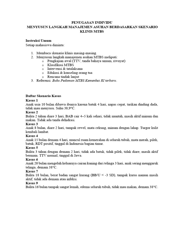 Format Penugasan Mtbs 2025 | PDF