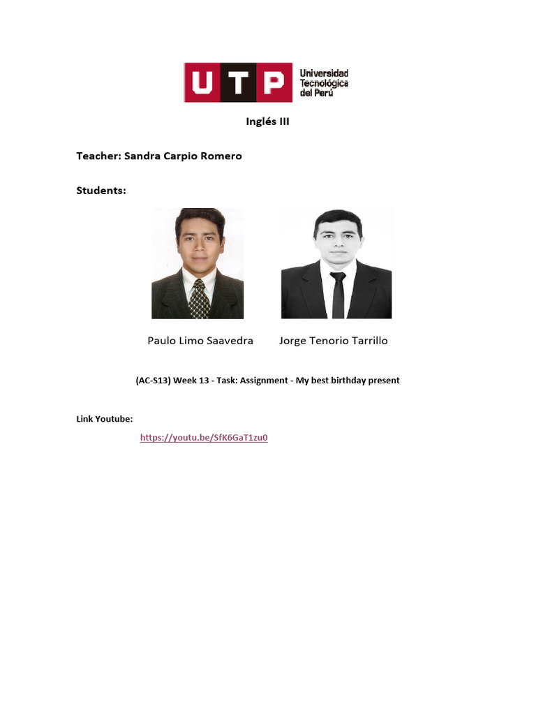 PauloLimo JorgeTenorio Week13 | PDF