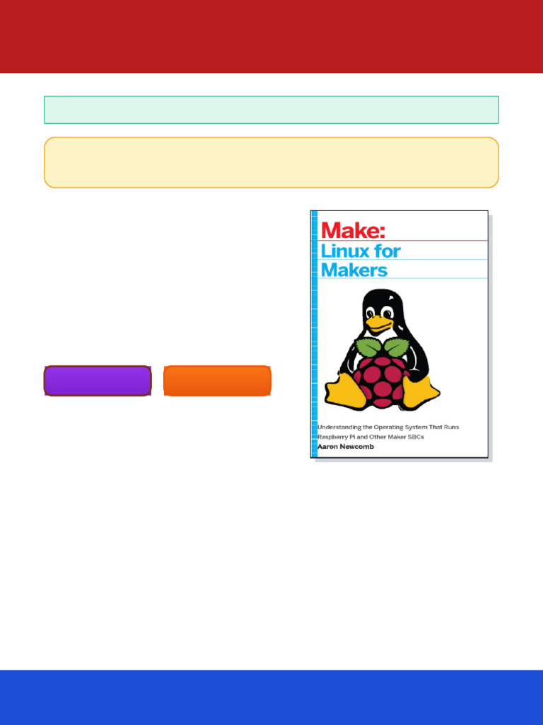 Linux For Makers Understanding The Operating System That Runs Raspberry ...