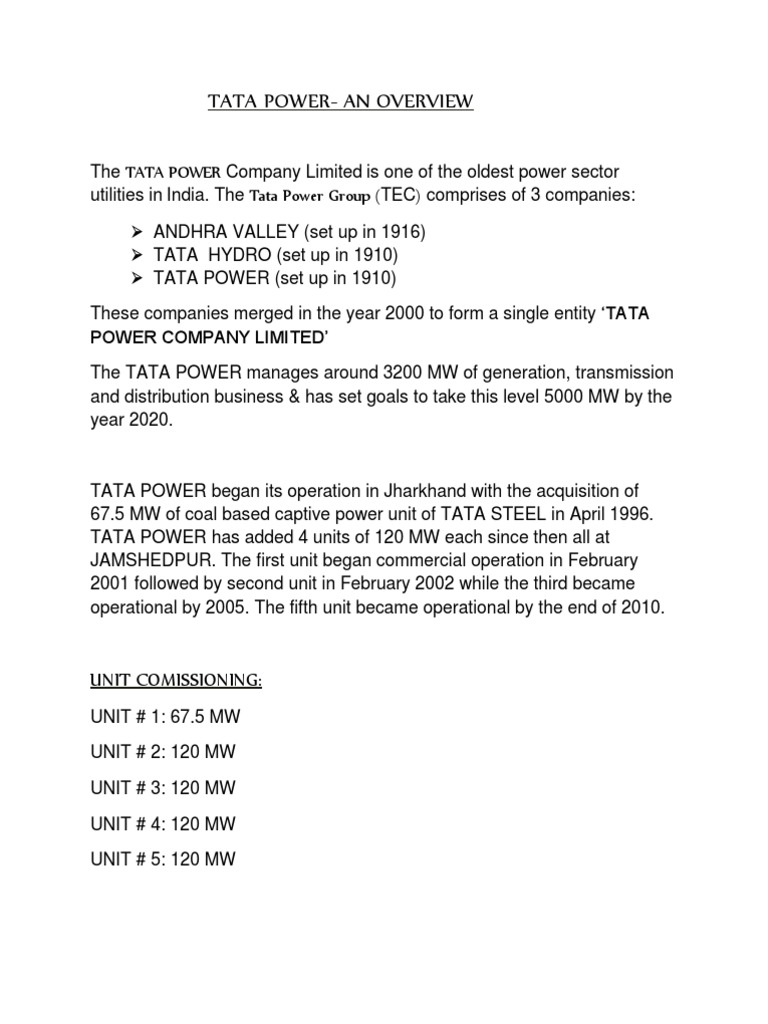 Tata Power | PDF | Boiler | Coal