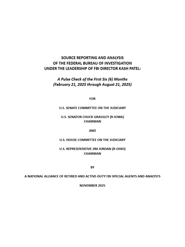 Fbi Report | PDF | Federal Bureau Of Investigation | American Government