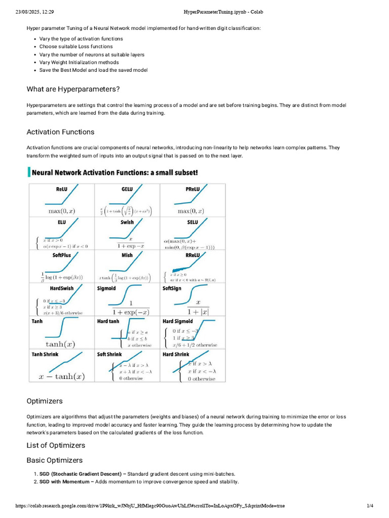 Hyper Parameter Tuning Pdf Algorithms Computational Neuroscience
