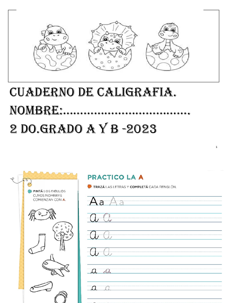 Cuadernillo Cursiva 2 Do. 2023 1 | PDF