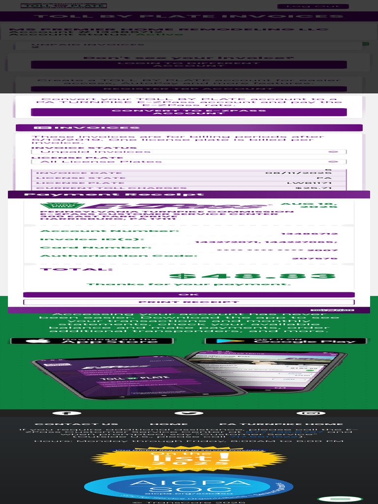Toll by Plate Invoices 3 | PDF | Toll Road | Payments