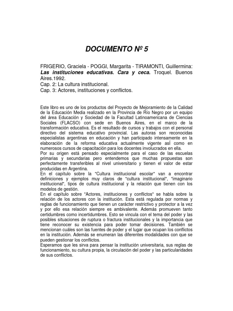 Las Instituciones Educativas Cara y Ceca | PDF | Institución | Enseñando