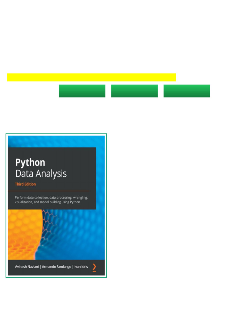 Python Data Analysis Perform data collection data processing 3rd ...