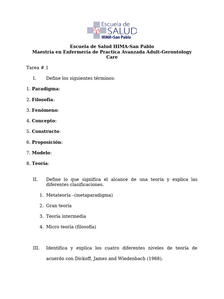 Tarea Definicion de Conceptos | PDF
