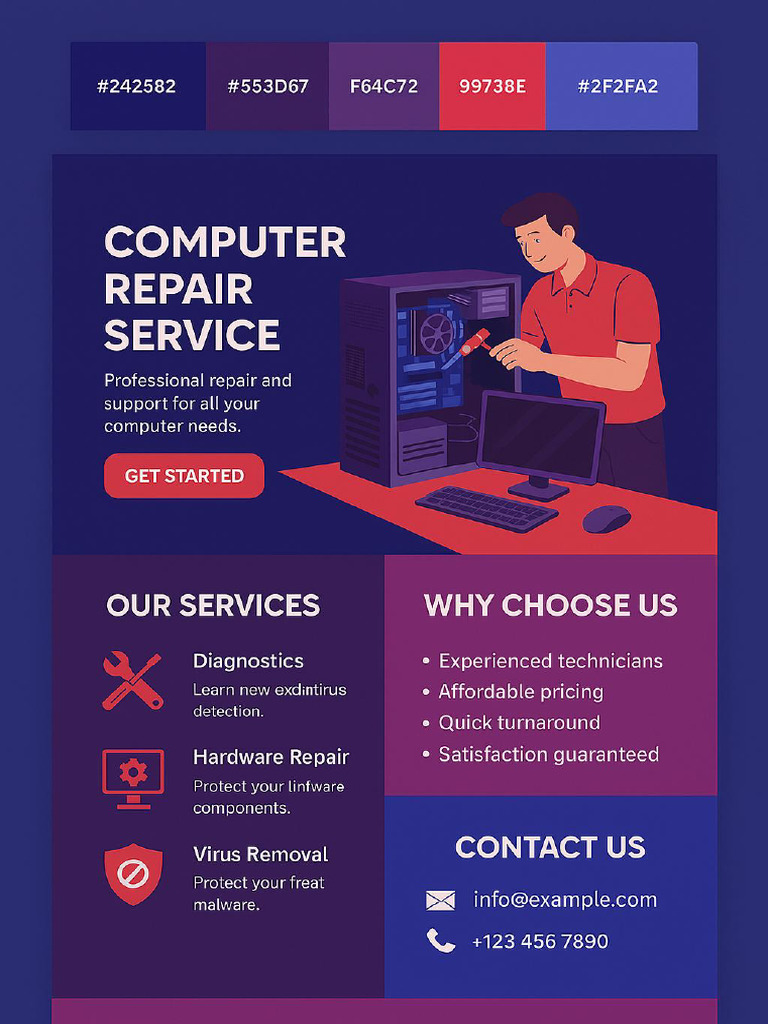 Computer Repair Website Design | PDF
