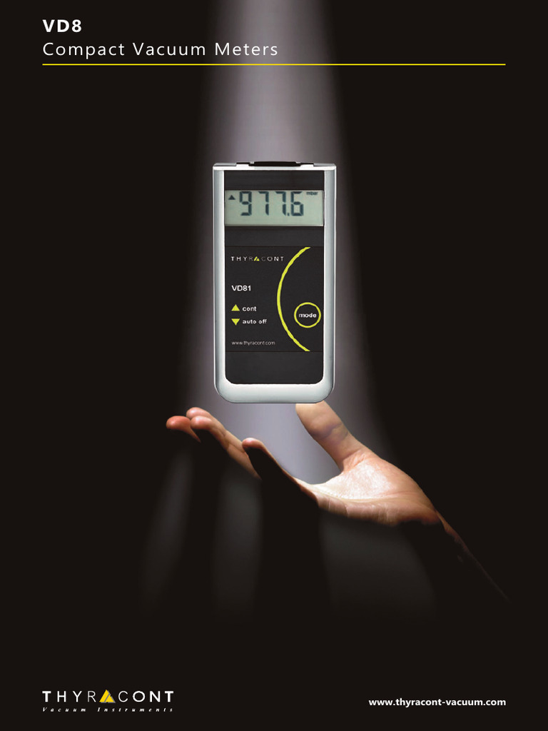 Compact Vacuum Meters Overview | PDF | Vacuum | Pump