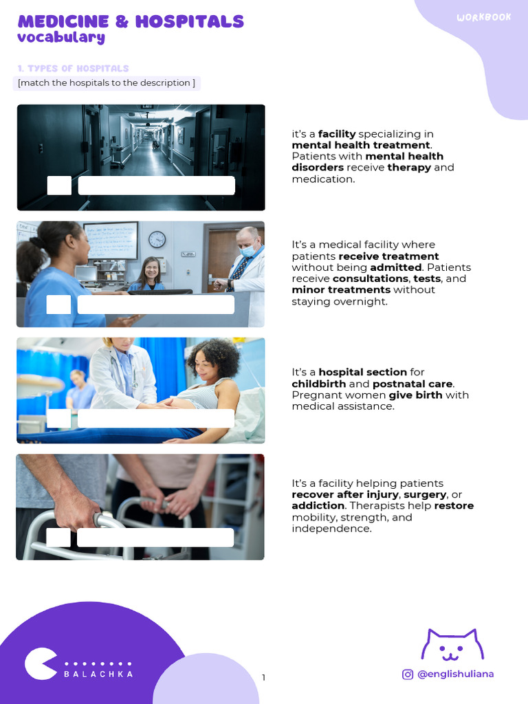 [3] Medicine & Hospitals Workbook | PDF | Hospital | Surgery