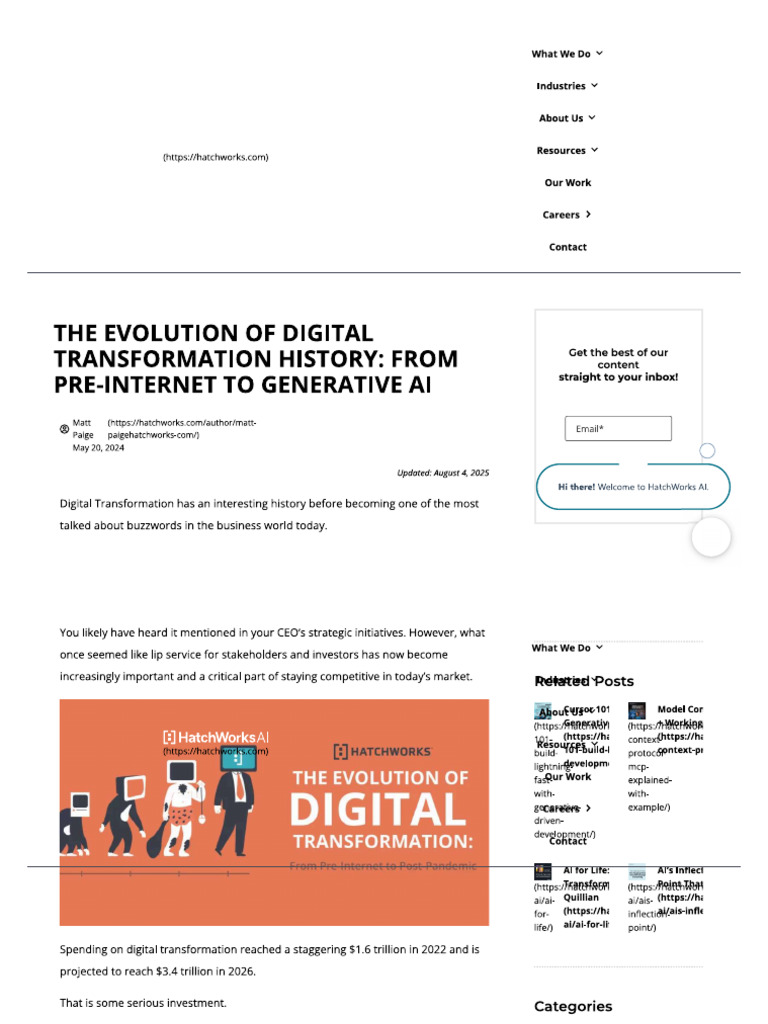The Evolution of Digital Transformation | PDF