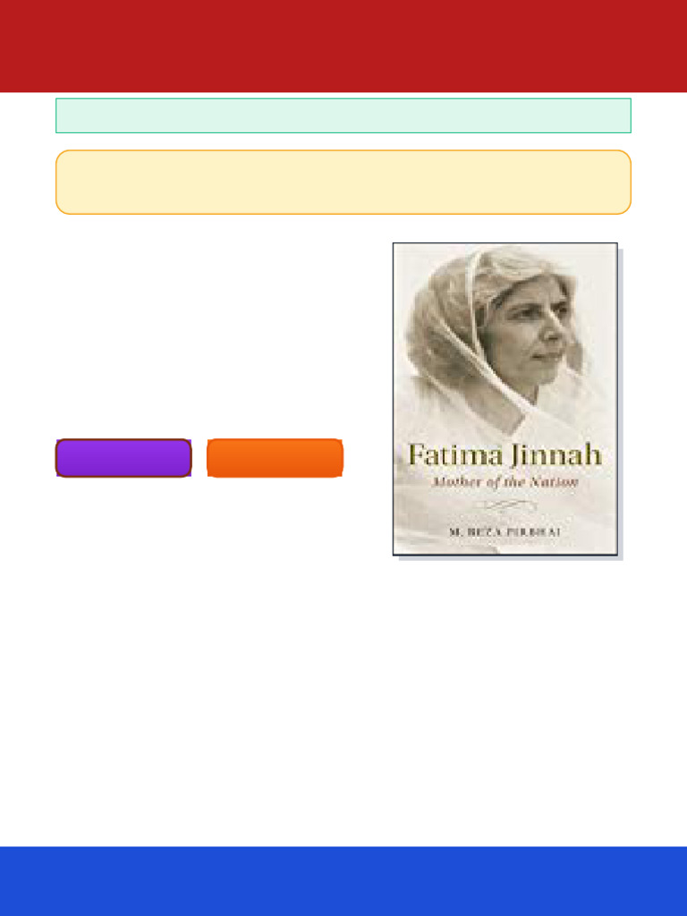 Fatima Jinnah Mother of the Nation M Reza Pirbhai ebook checked pdf file | PDF | Pakistan ...
