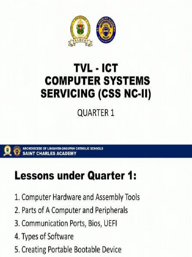Computer Systems Servcicing Lessons 1 | PDF