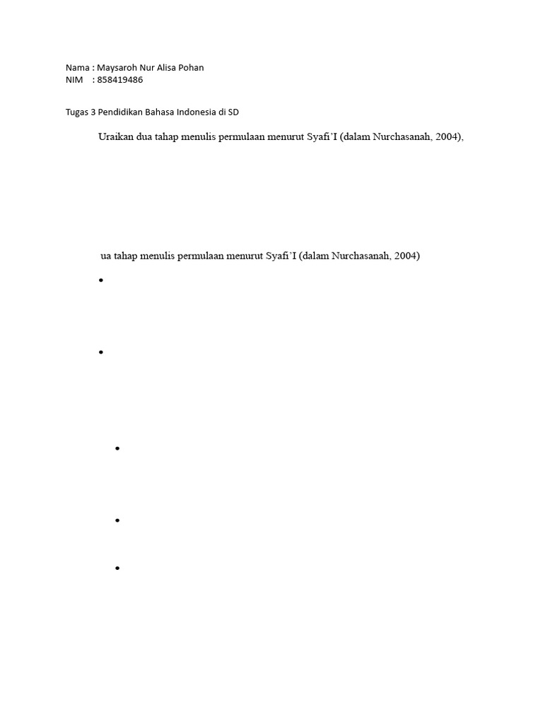 Maysaroh Nur Alisa Pohan 858419486 Tugas 3 Bahasa | PDF