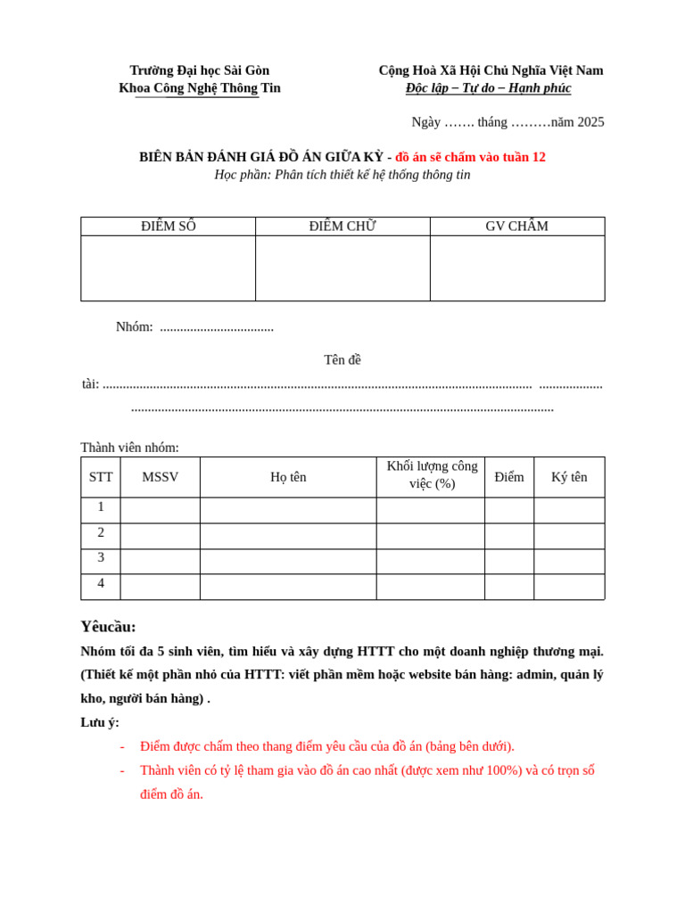 SGU - 2024_2025 - HK 2 - DO AN PTTK HTTT | PDF