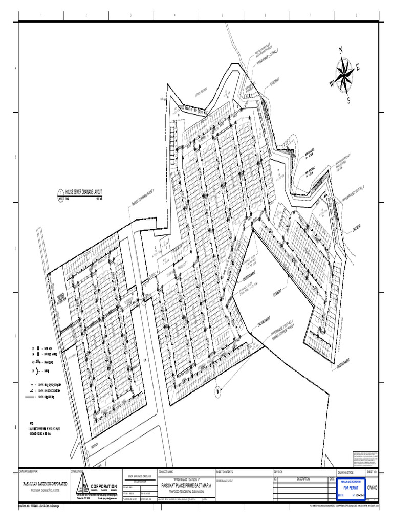 PPPEMP2 LD PER CW5.00 Sewer Drainage Layout Plan | PDF
