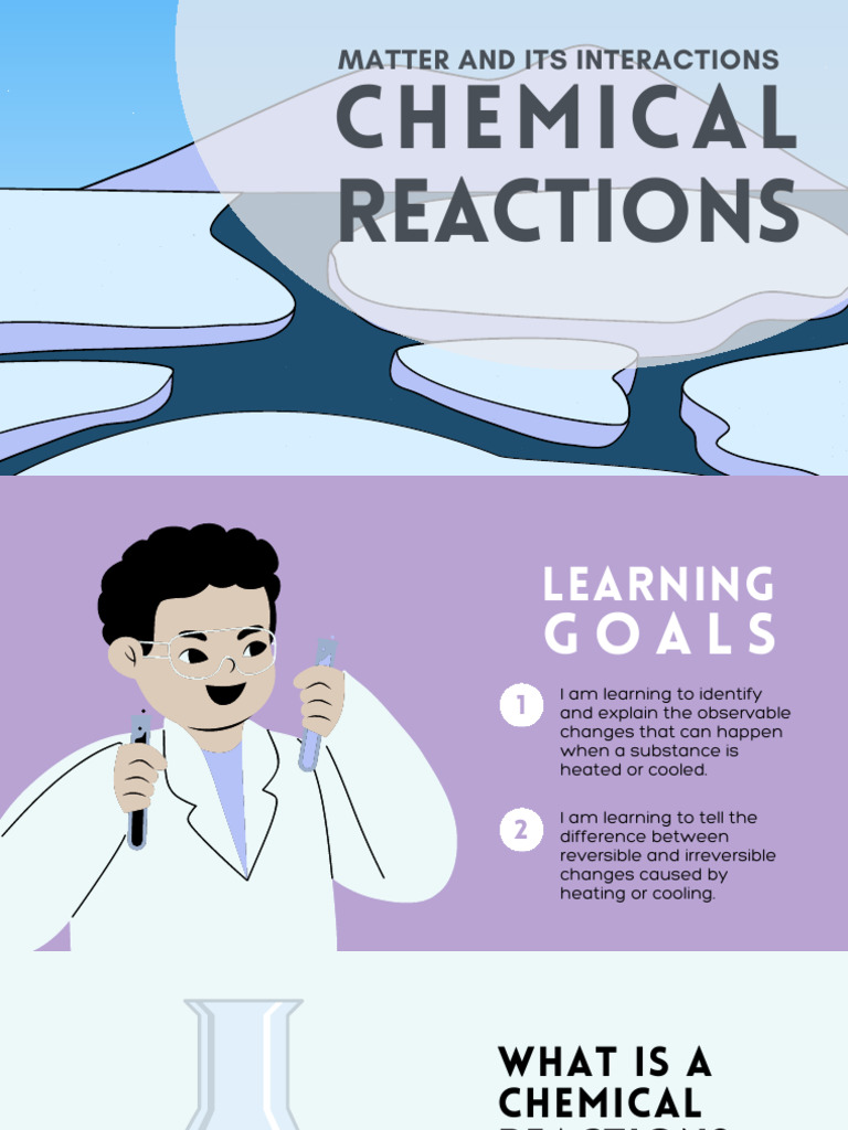 Chemical Reactions Science Presentation in Pastel Illustrations | PDF ...