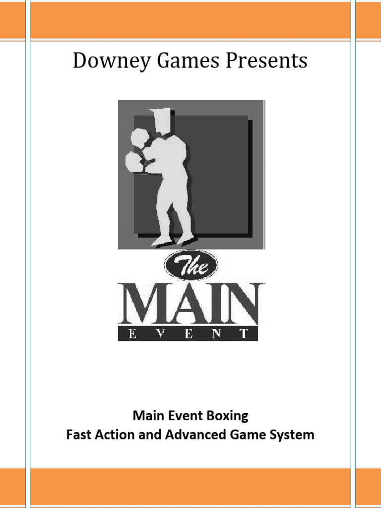Main Event Boxing Fast Action System | PDF | Blood Sports | Indoor Sports