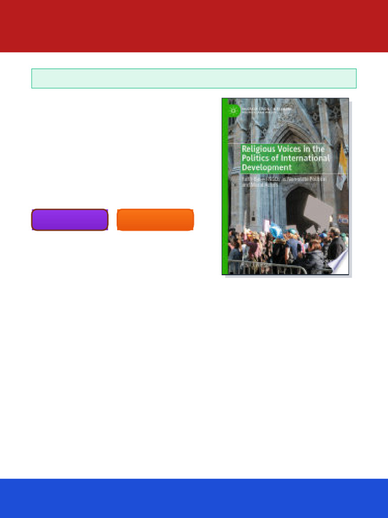 Religious Voices in the Politics of International Development Faith ...