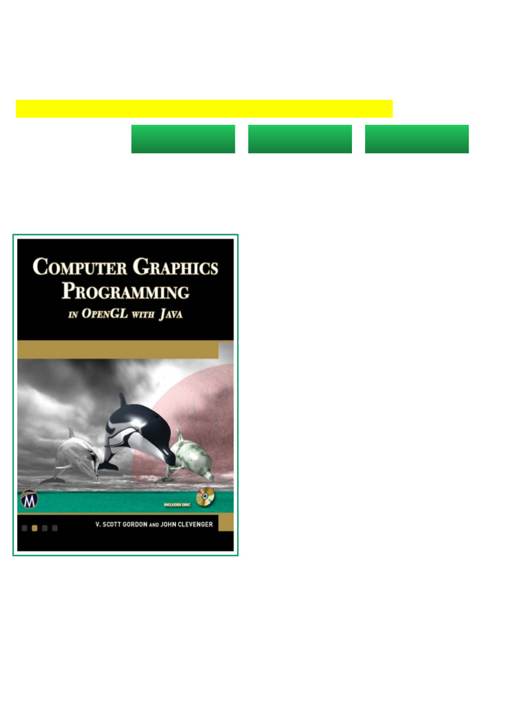 Computer Graphics Programming in OpenGL With Java Complete Edition | PDF