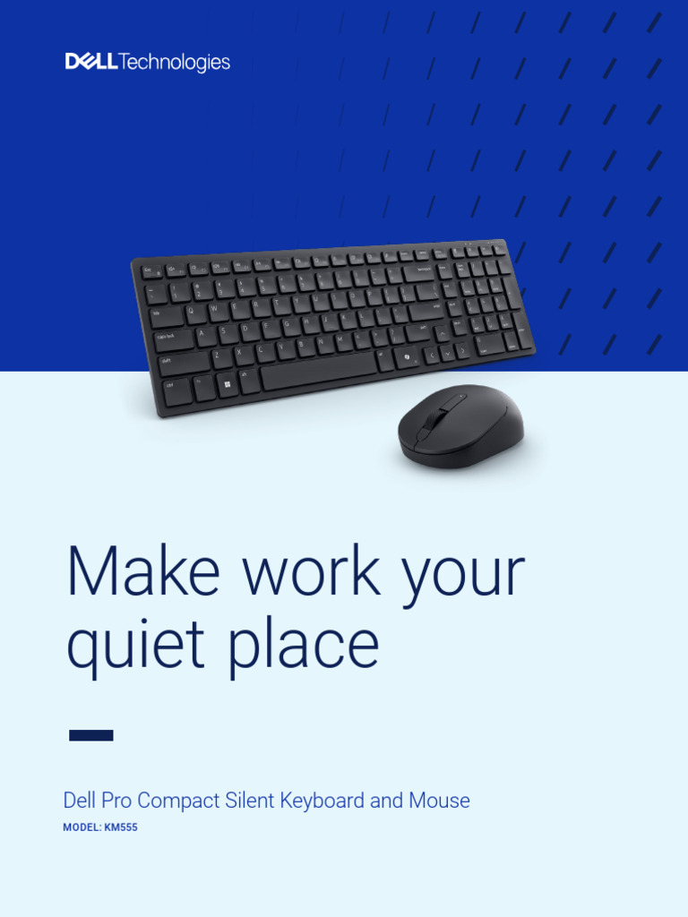 Dell Silent Keyboard and Mouse Km555 Datasheet | PDF | Computer Keyboard | Bluetooth