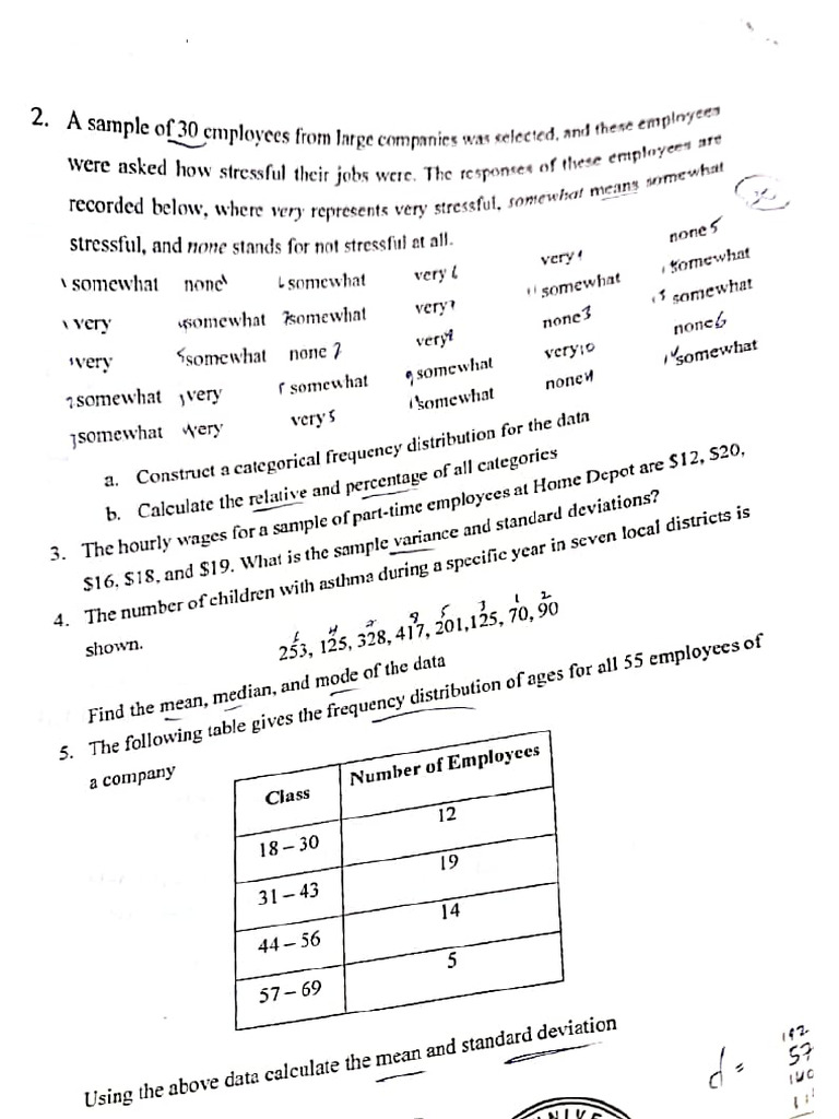 Statistics 1 | PDF