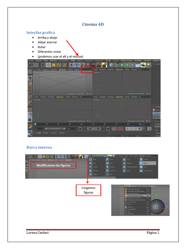 Cinema 4D | PDF | Botón (Computación) | Ventana (informática)
