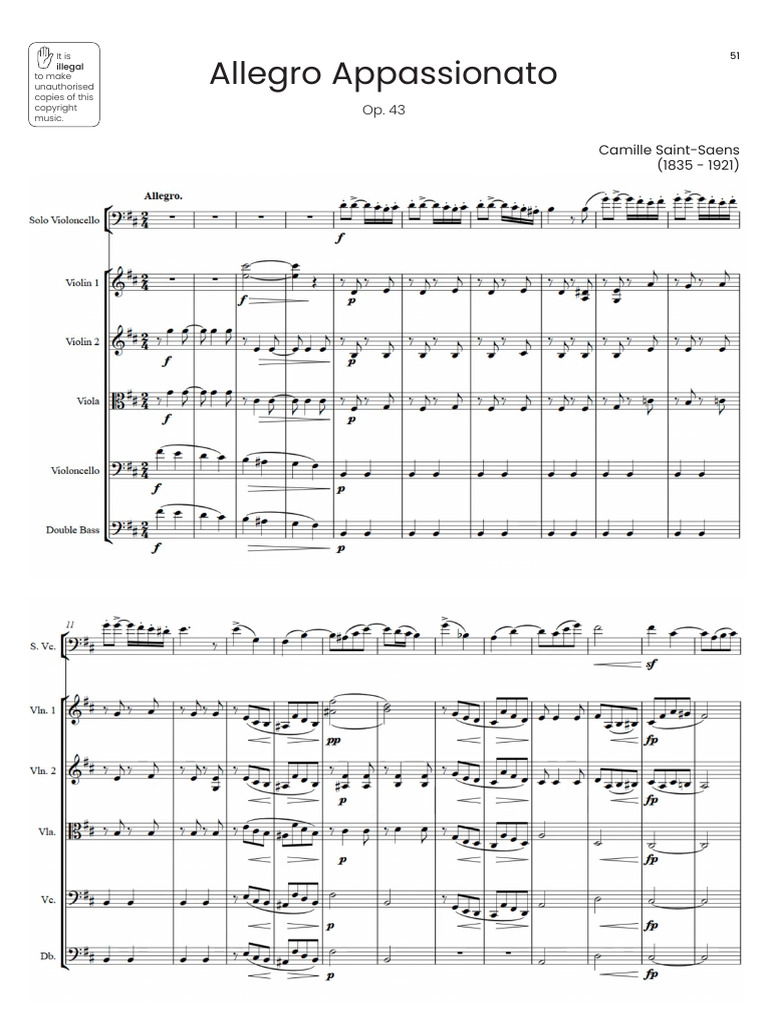 Allegro Appassionato - Quartet-1 | PDF