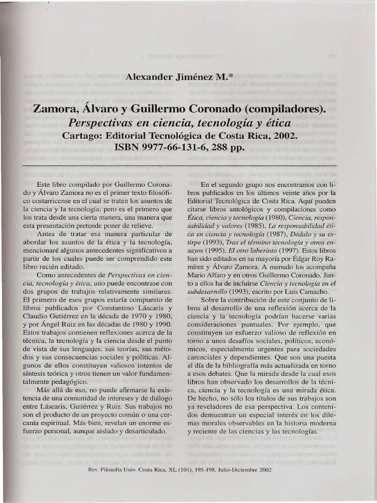 Alexander Jimenez Zamora Alvaro y Guillermo Coronado (Compiladores ...