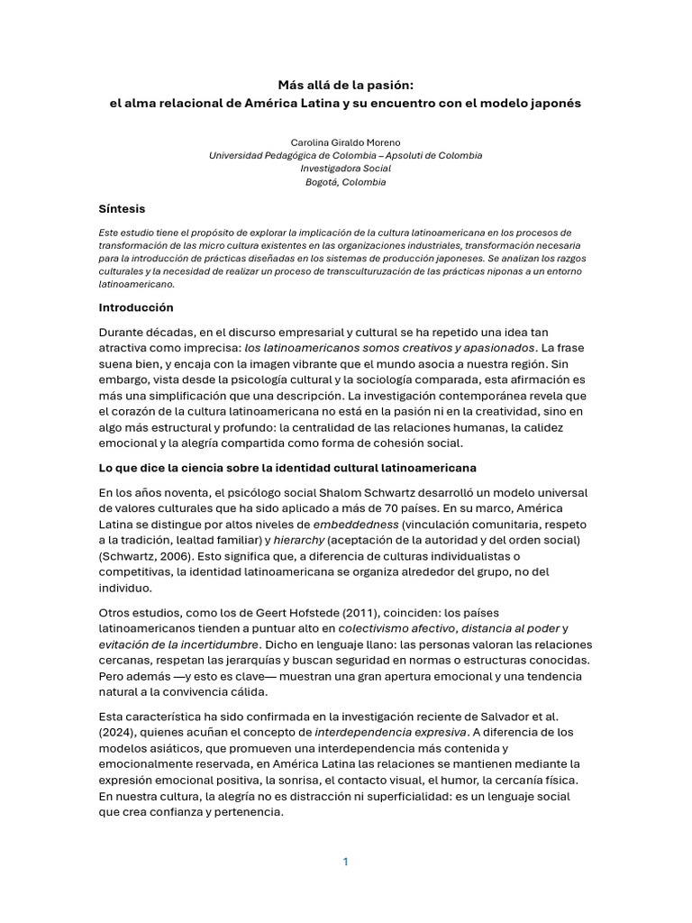 La Cultura Latina Ante Los Modelos Japoneses | PDF | America latina ...