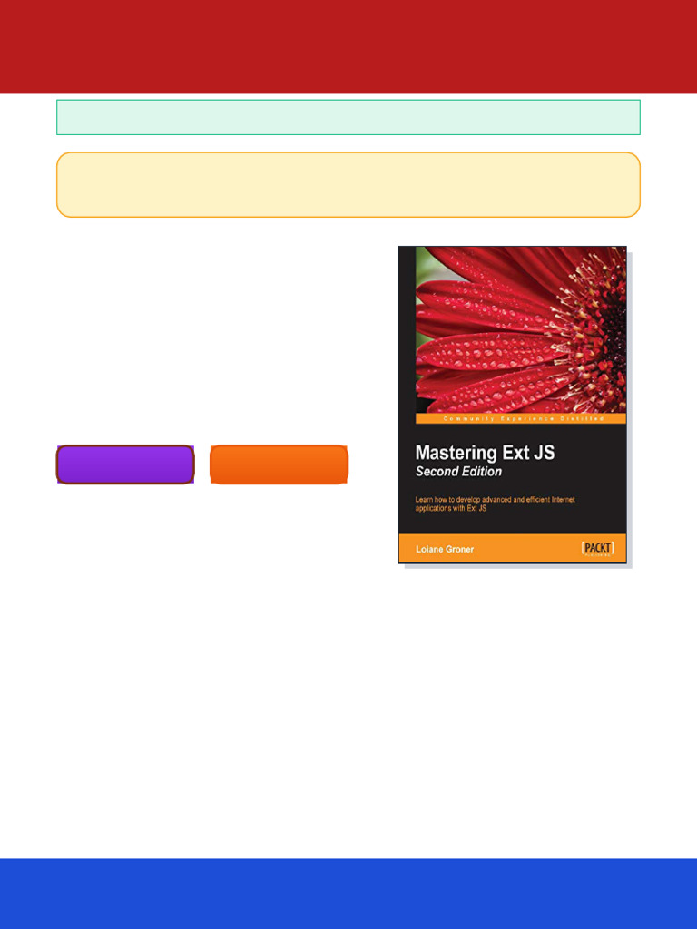 Mastering Ext JS Second Edition Groner Loiane Ebook Uncut Digital ...