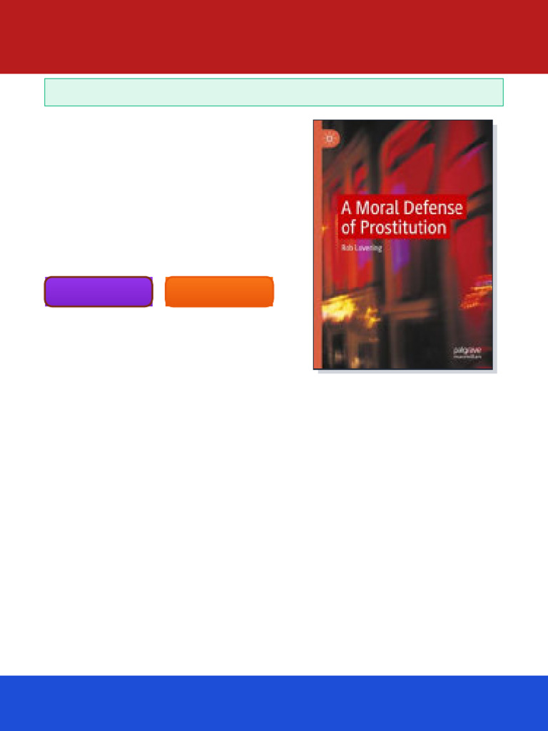 A Moral Defense of Prostitution 1st Edition Rob Lovering Ebook Study ...