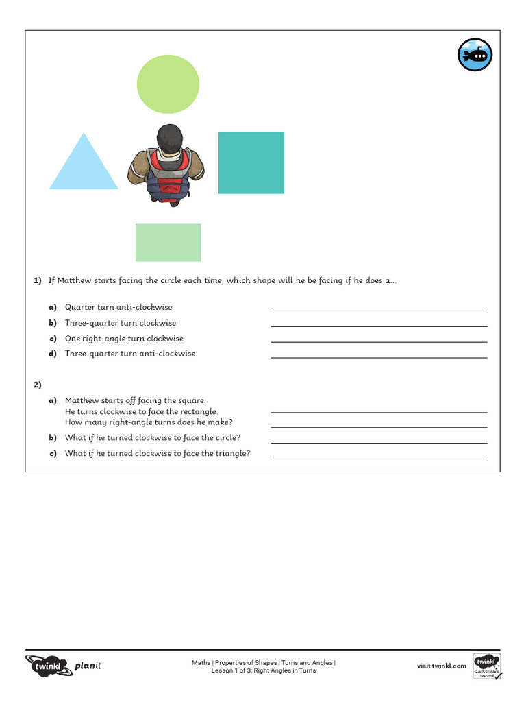 Diving Into Mastery Horizontal Right Angles and Turns | PDF ...