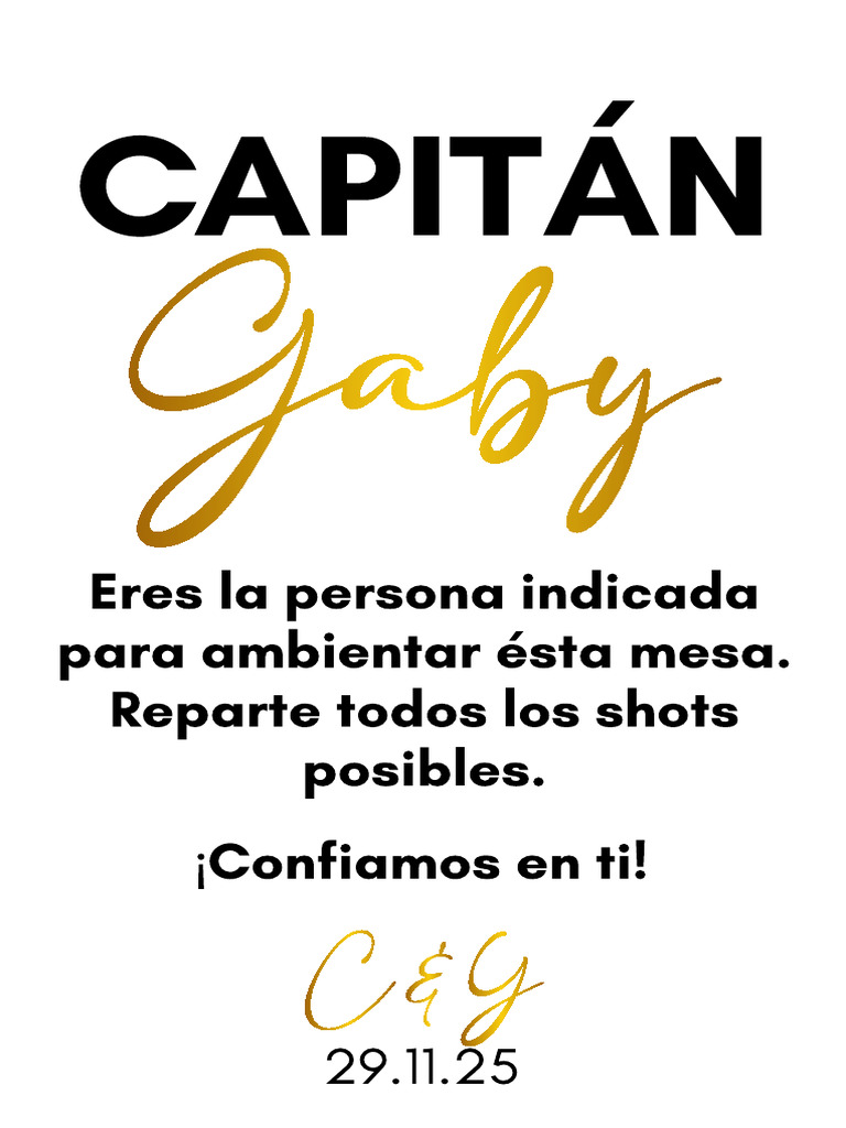 Tarjeta de Capitanes | PDF