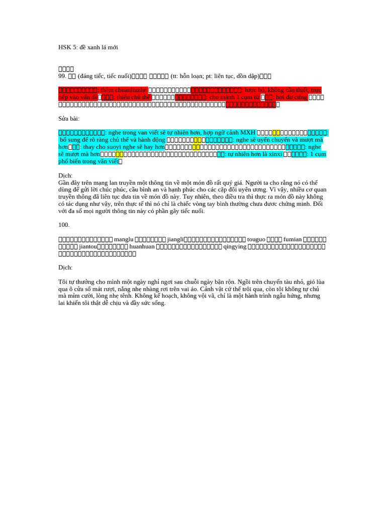 HSK 5 | PDF