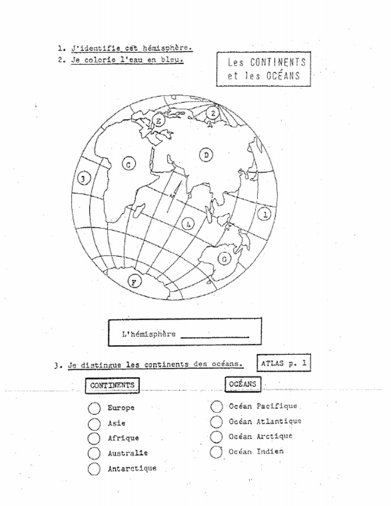 Ocean Et Continent p.1 | PDF