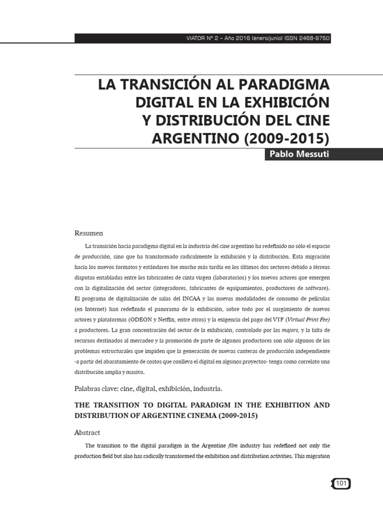 La Transición Al Paradigma Digital | PDF | Televisión | Vídeo a la carta