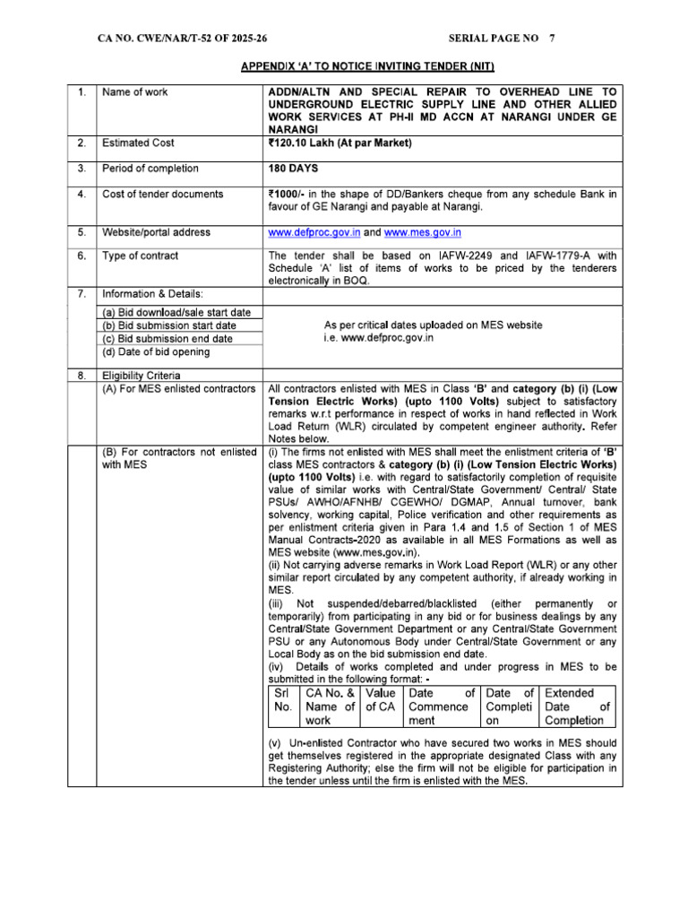 Tendernotice 1 | PDF