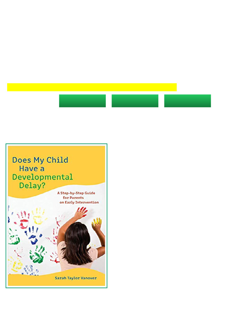 (Ebook) Does My Child Have A Developmental Delay? A Step-by-Step Guide ...