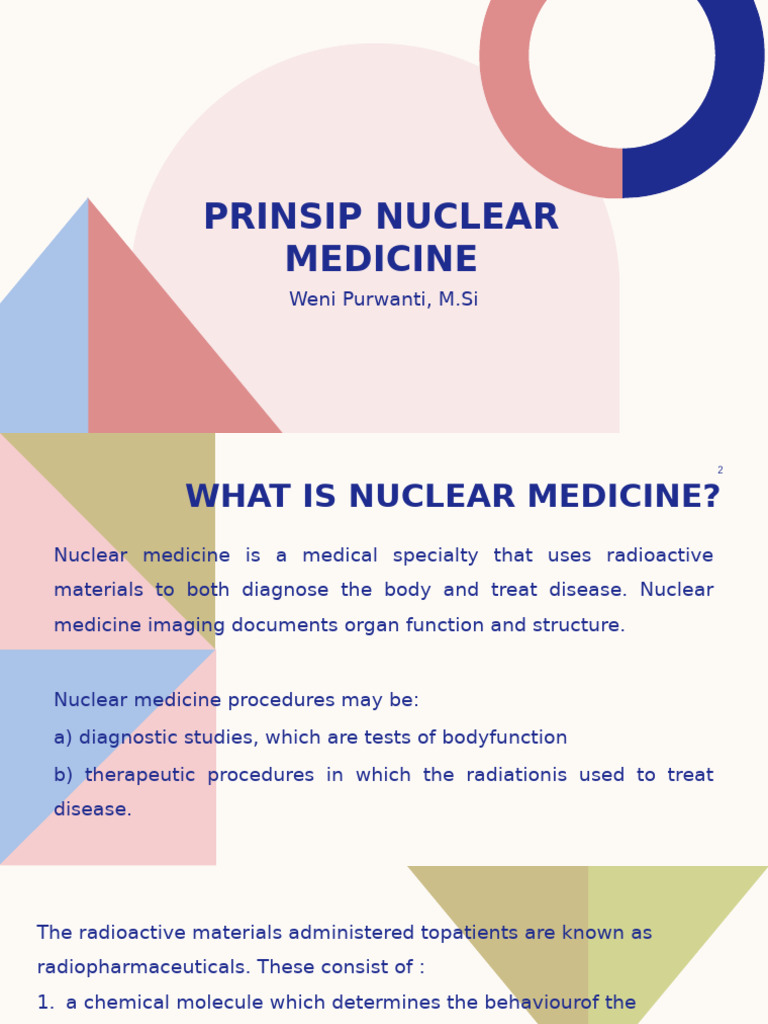 Principles of Nuclear Medicine Explained | PDF | Nuclear Medicine ...